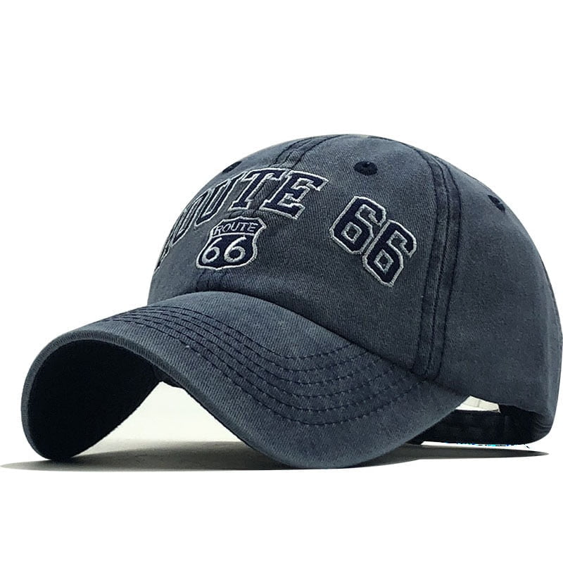 Unisex Route 66 Embroidered Baseball Cap