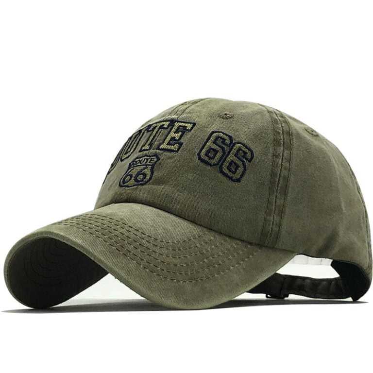 Unisex Route 66 Embroidered Baseball Cap