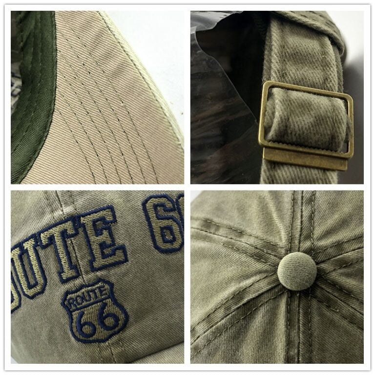 Unisex Route 66 Embroidered Baseball Cap