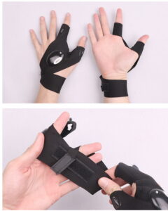 Waterproof LED Light Work Gloves