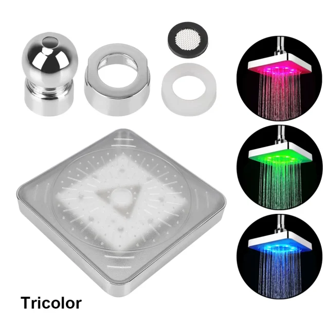 Colorful Glowing LED Shower Head