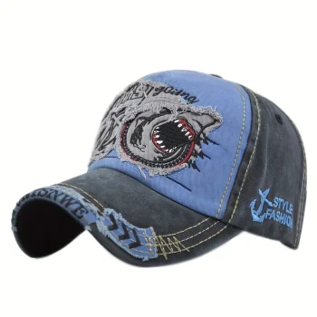 Men’s Shark Embroidered Baseball Cap
