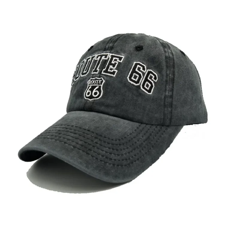 Unisex Route 66 Embroidered Baseball Cap
