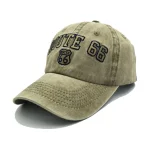 Unisex Route 66 Embroidered Baseball Cap
