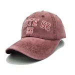 Unisex Route 66 Embroidered Baseball Cap